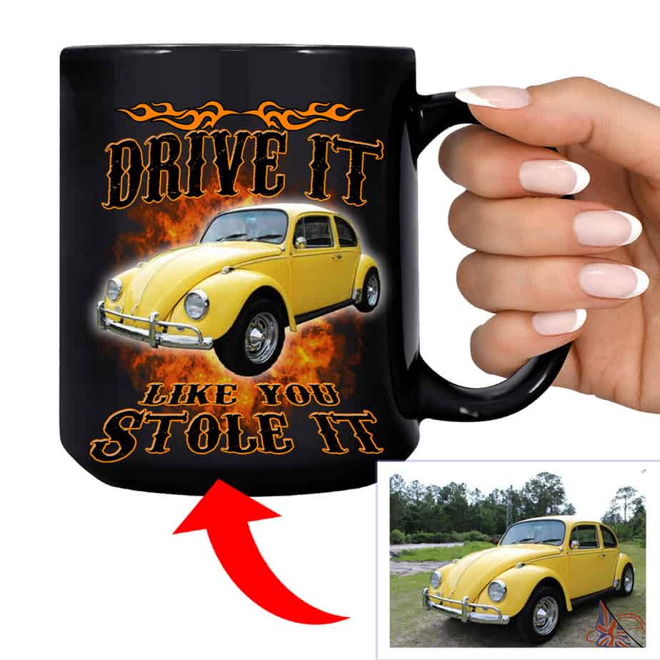 Car Custom Photo Mug Drive it like you stole it (BK115) – Kool-Kool