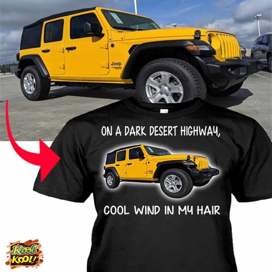Jeep Custom T-shirt On The Front (JEEP3) – Kool-Kool