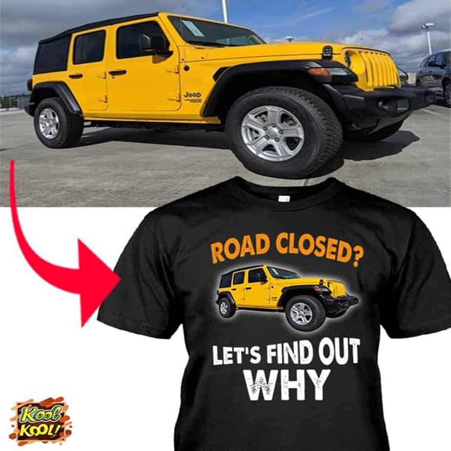 Jeep Custom T-shirt On The Front (JEE6) – Kool-Kool
