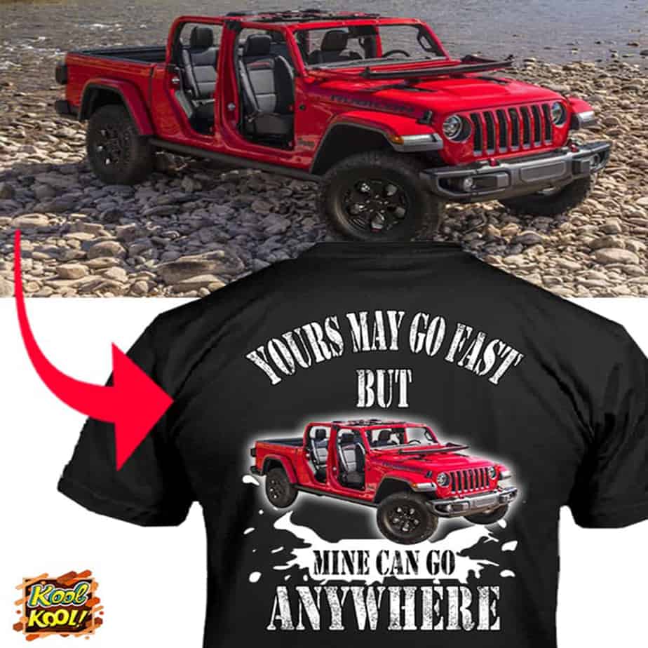 JEEP Custom T-shirt On The Back (JEEP5) – Kool-Kool