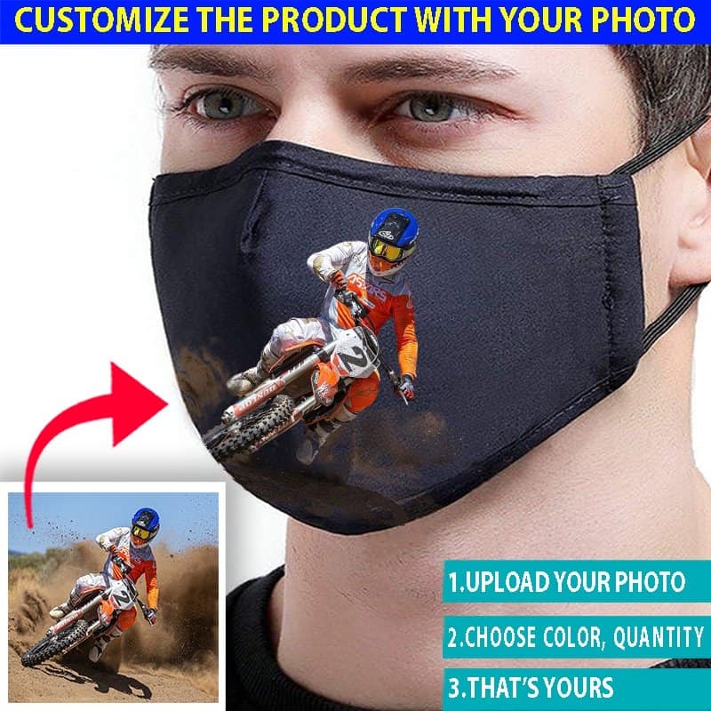 Motocross Custom Cloth Mask – Kool-Kool