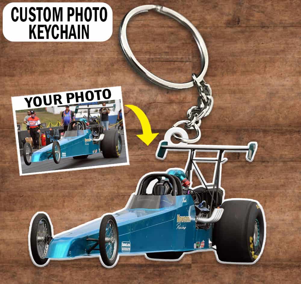Drag Racing Personalized Keychain, Drag racing custom photo keychain ...
