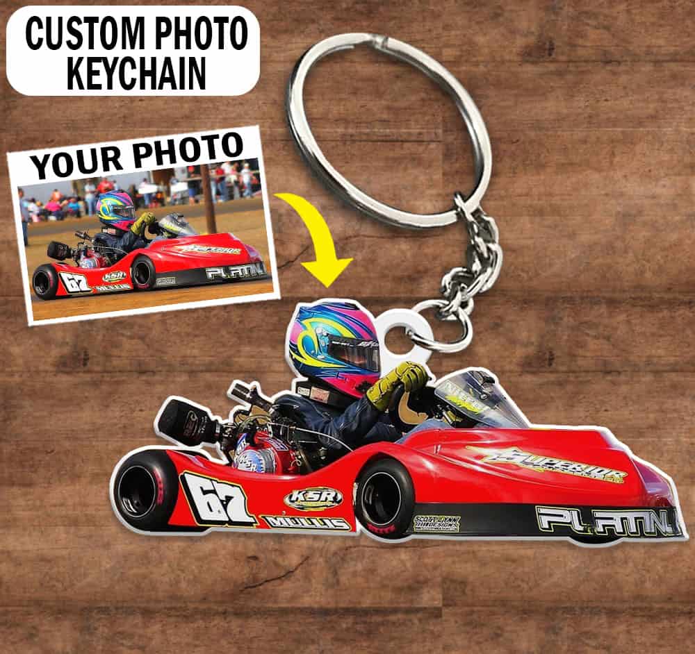 Dirt Track Racing Personalized Keychain, Dirt Track Racing custom photo ...