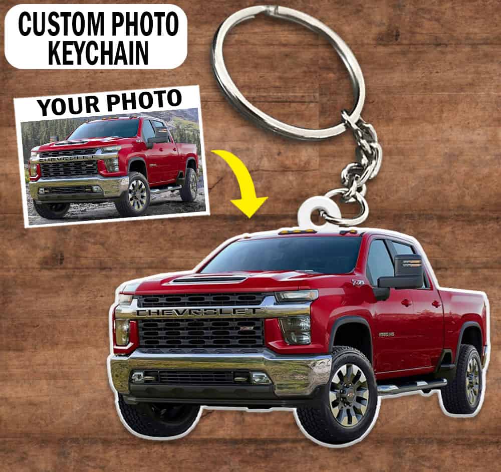 Pickup Truck Personalized Keychain, classic truck custom photo keychain ...