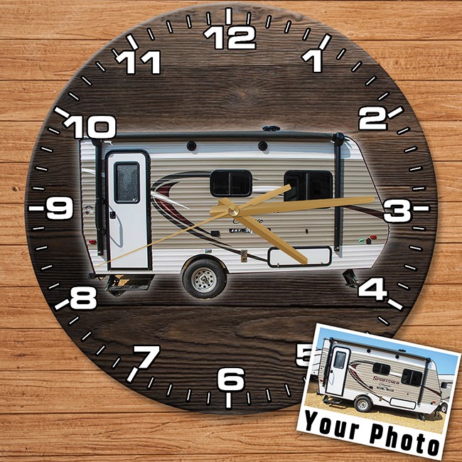 Personalized Photo Boat Wooden Wall Clock – Kool-Kool