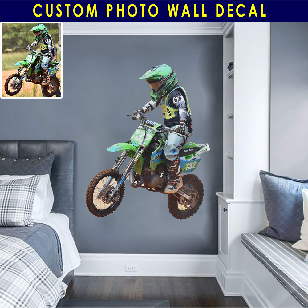 Personalized Photo Motocross Wall Decal – Kool-Kool