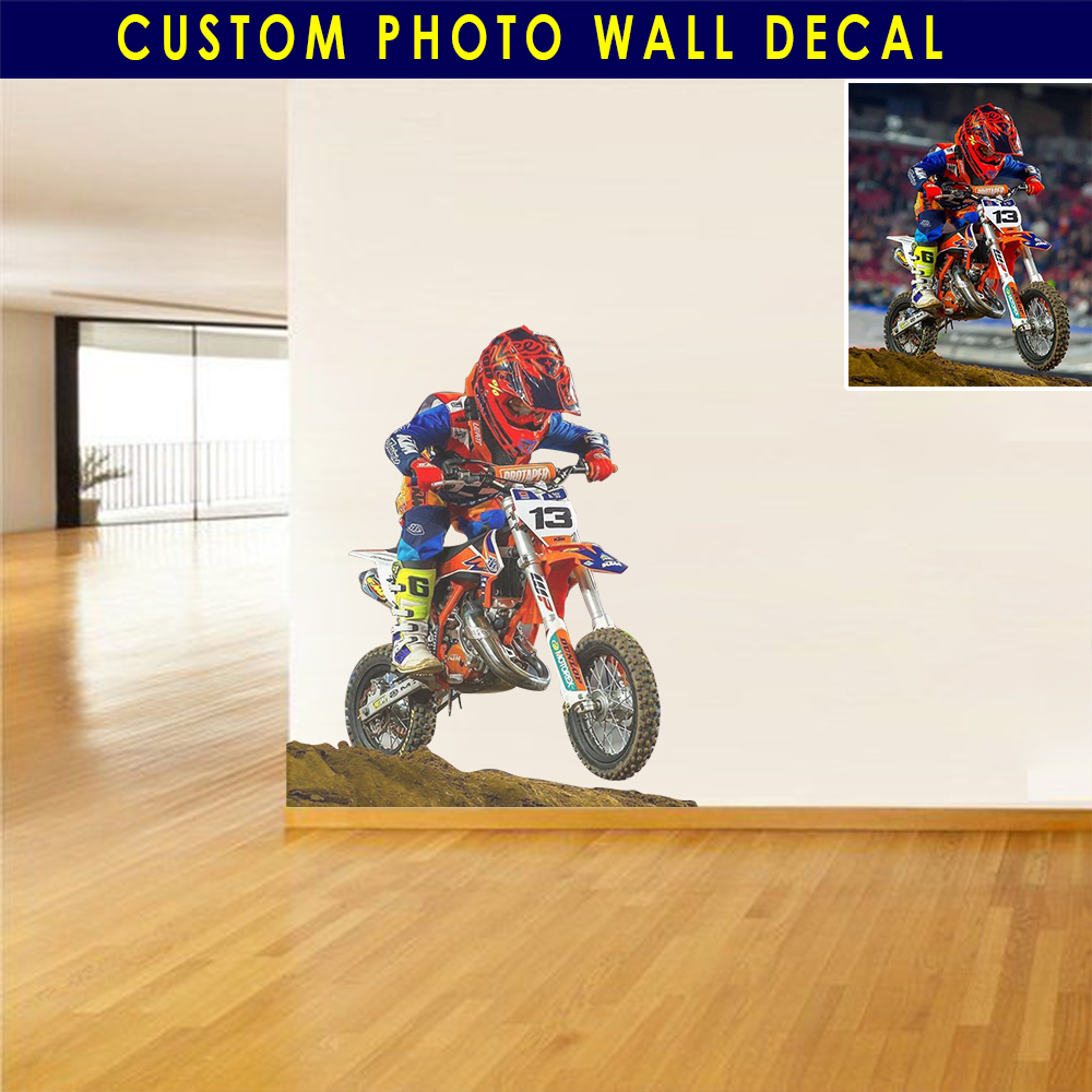 Personalized Photo Motocross Wall Decal – Kool-Kool