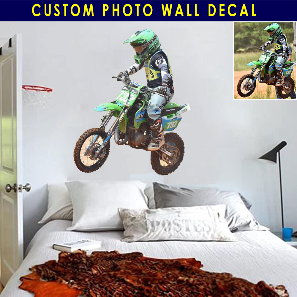 Personalized Photo Motocross Wall Decal – Kool-Kool