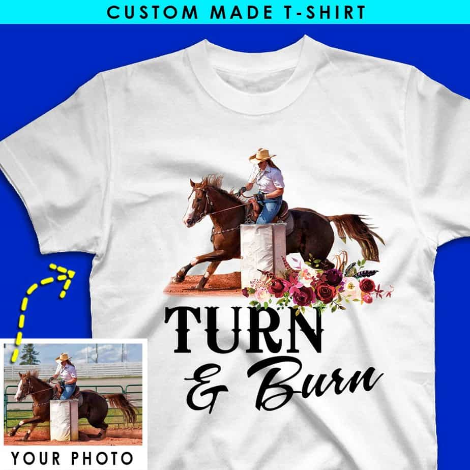 Personalized Photo Barrel Racing T-shirt (TuBu) – Kool-Kool