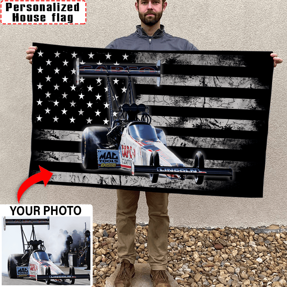 Drag Racing Personalized Flag, Drag racing custom photo flag, Funny ...