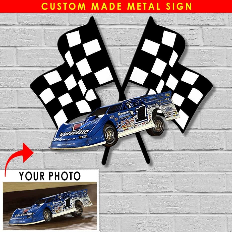 Personalized Photo Dirt Track Racing Cut Metal Sign (Racingmeta) – Kool ...