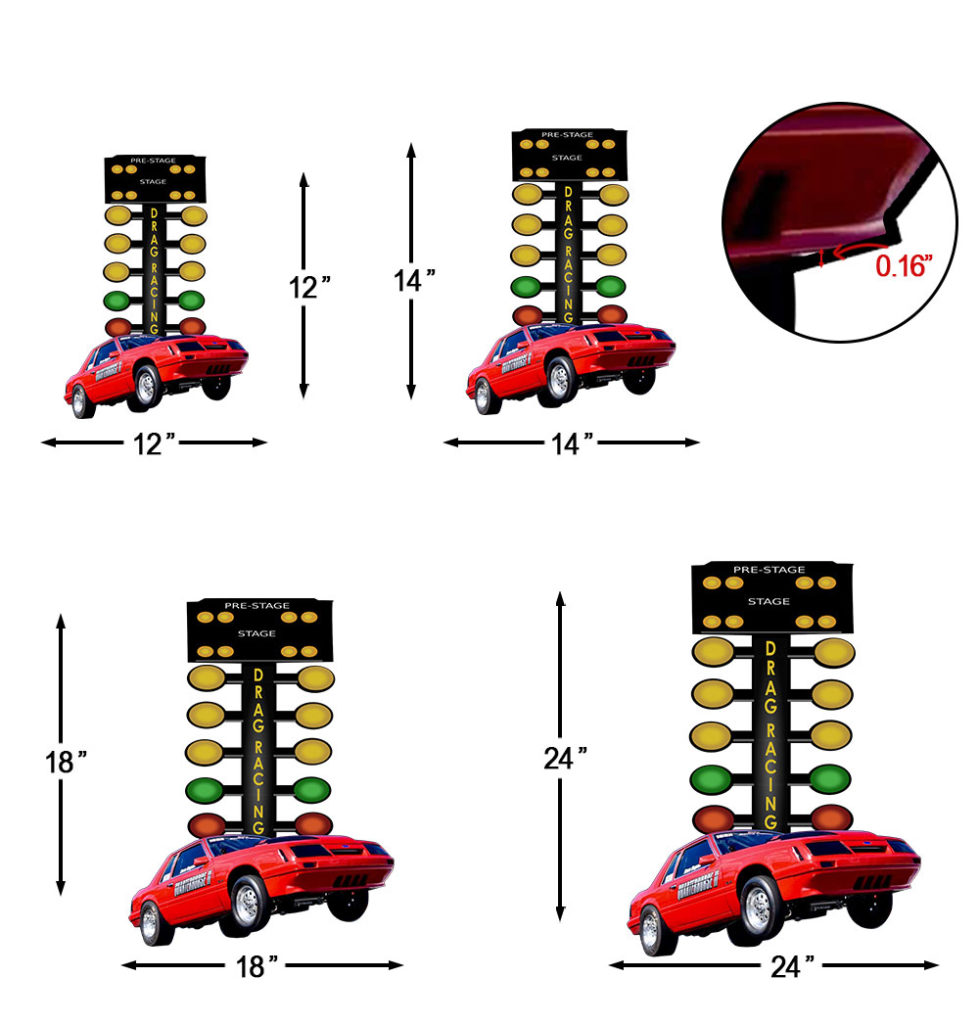 Drag Racing Personalized Photo Cut Metal Sign (Dragtree) – Kool-Kool