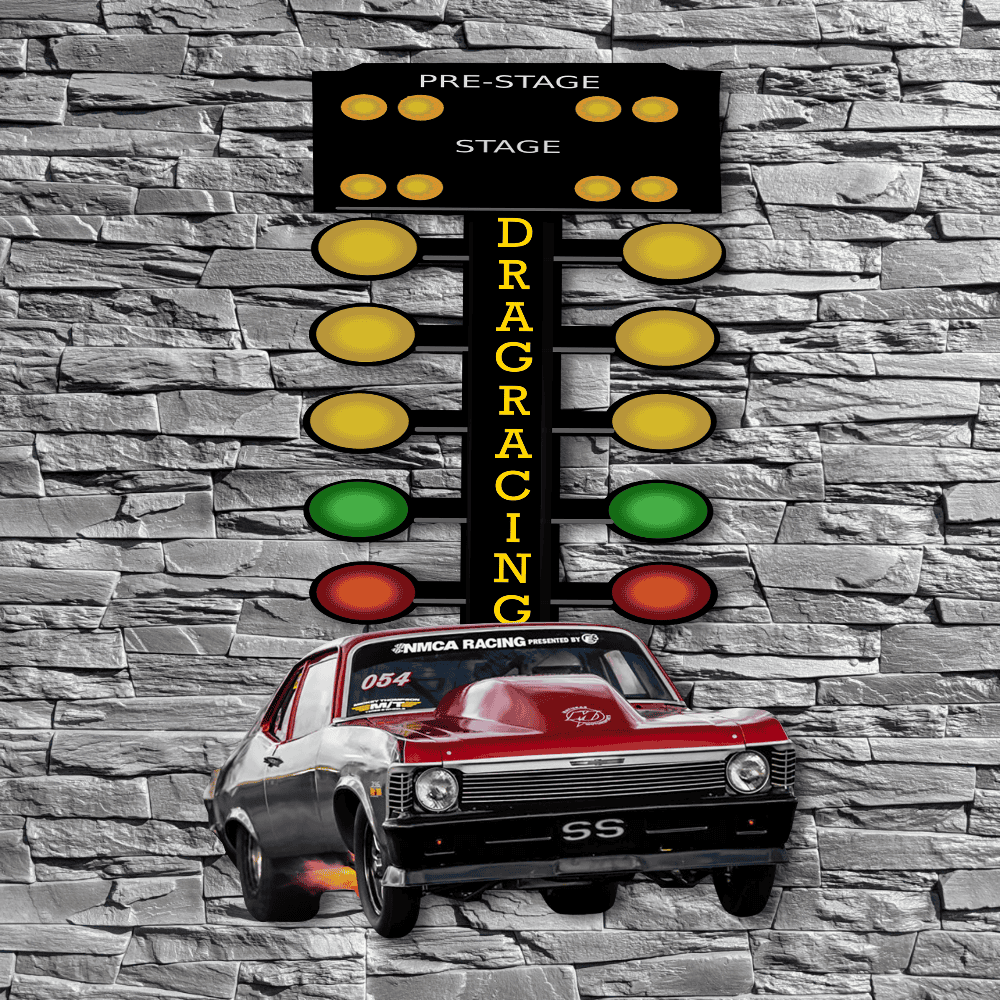 Drag Racing Personalized Photo Cut Metal Sign (Dragtree) – Kool-Kool