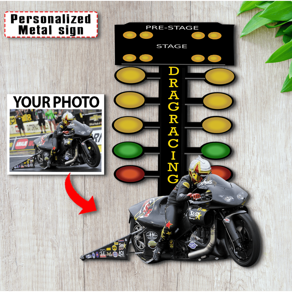 Drag Racing Personalized Photo Cut Metal Sign (Dragtree) – Kool-Kool