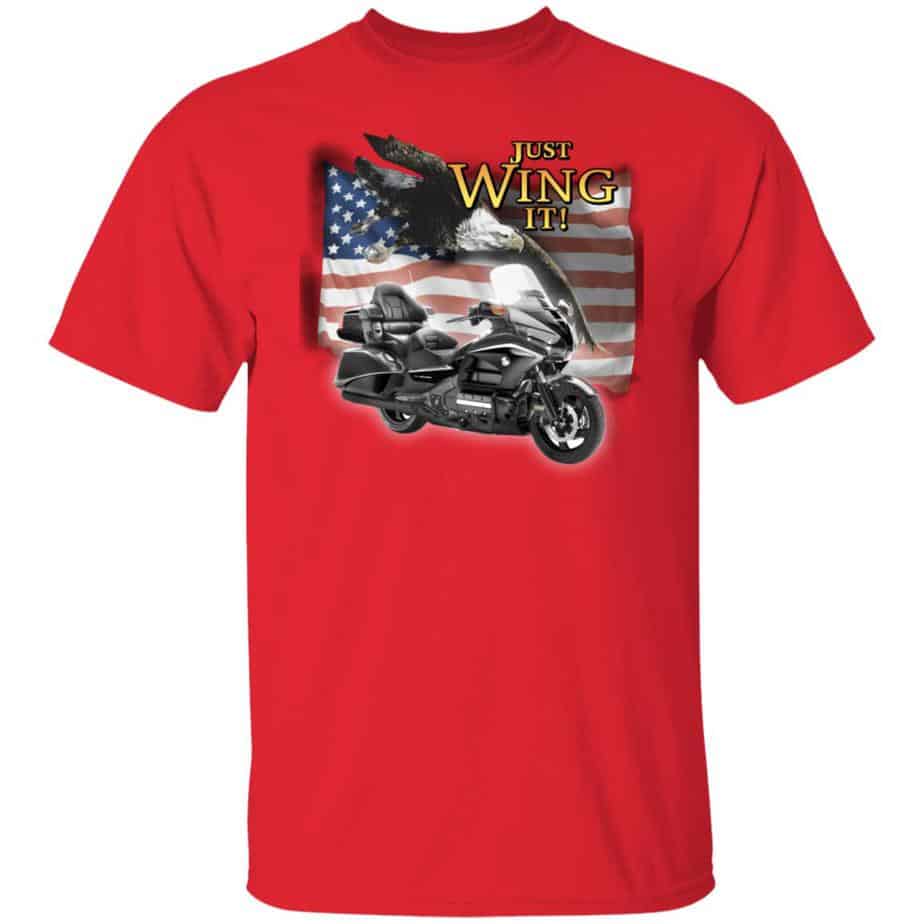 Goldwing T-Shirt, just wing it, gifts for dad, grandpa, grandma ...