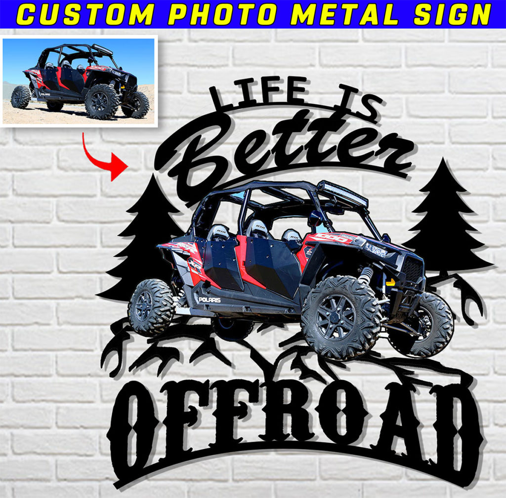 Personalized Photo Jeep Off-Road Cut Metal Sign (lifeoff-road-ctml ...