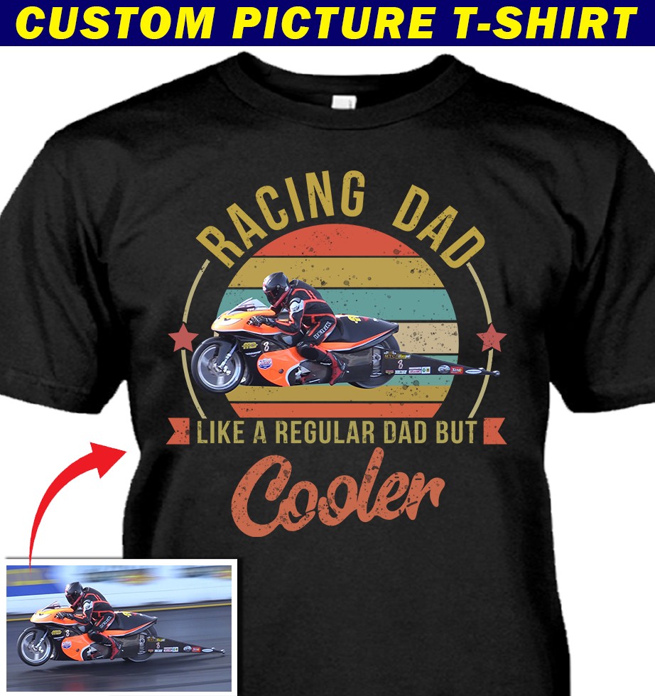 Personalized Photo Dirt Track Racing T-shirt (CoolerDad) – Kool-Kool