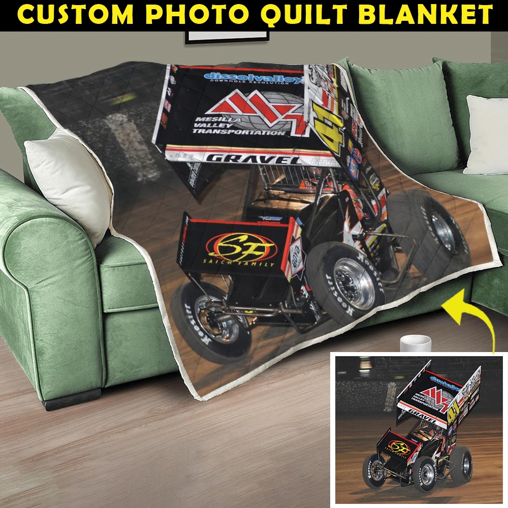 Dirt Track Racing Personalized Photo Quilt Blanket – Kool-Kool