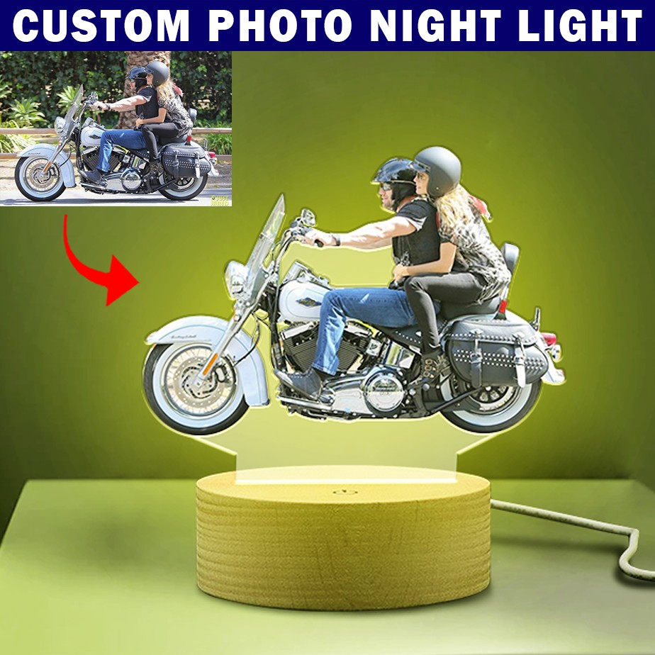 Personalized Photo Printed Motorcycle Night Light (Mc-nig2) – Kool-Kool