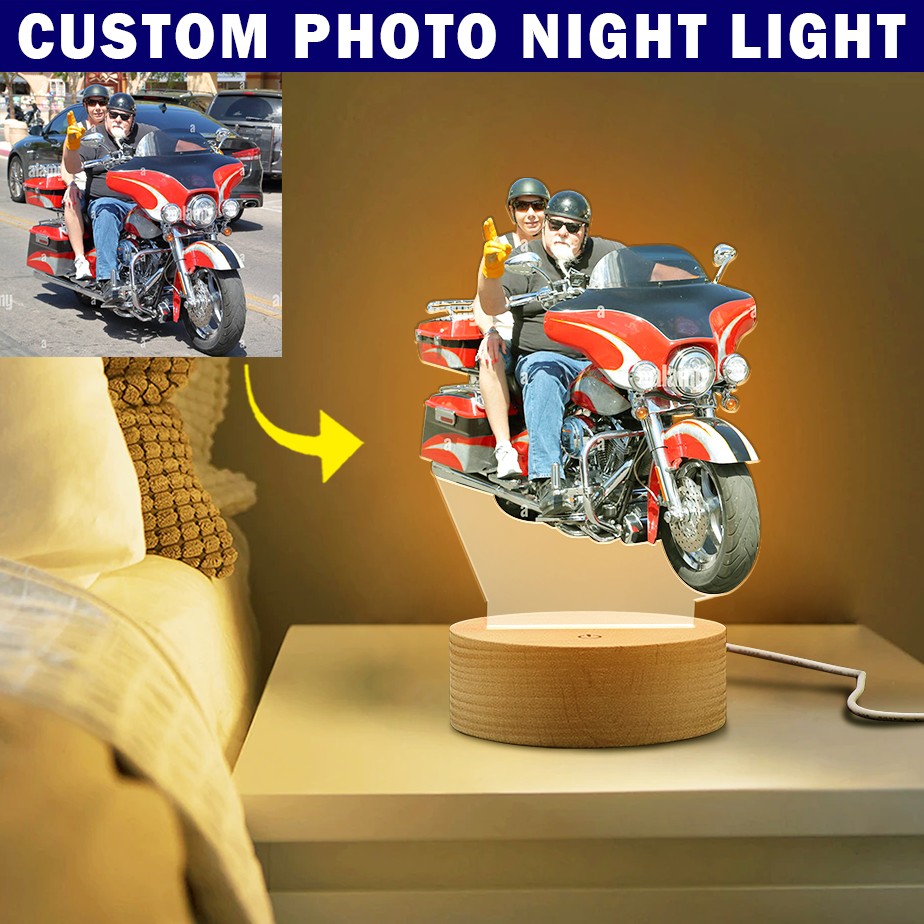 Personalized Photo Printed Motorcycle Night Light (Mc-nig2) – Kool-Kool