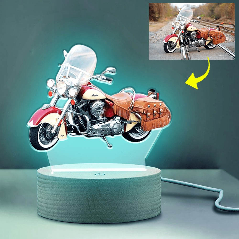 Personalized Photo Printed Motorcycle Night Light (Mc-nig2) – Kool-Kool
