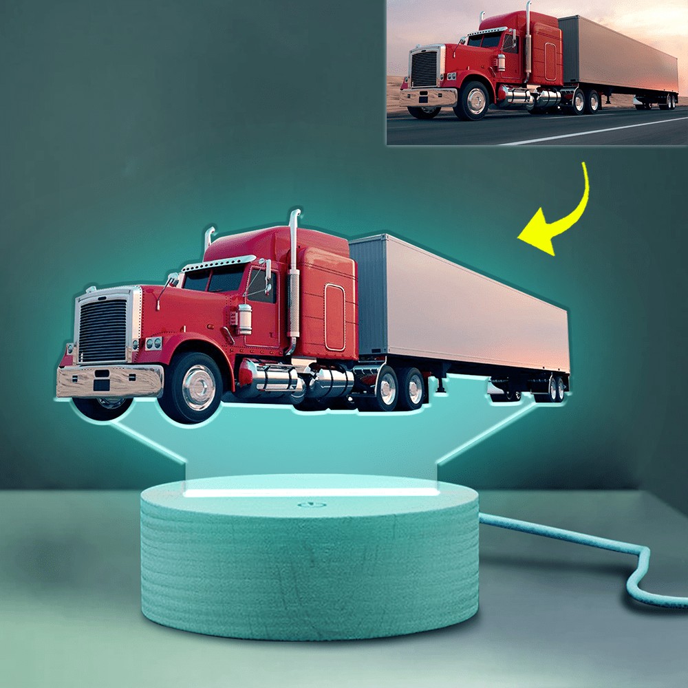 Personalized Photo Printed Semi Truck Night Light (Mc-nig2) – Kool-Kool