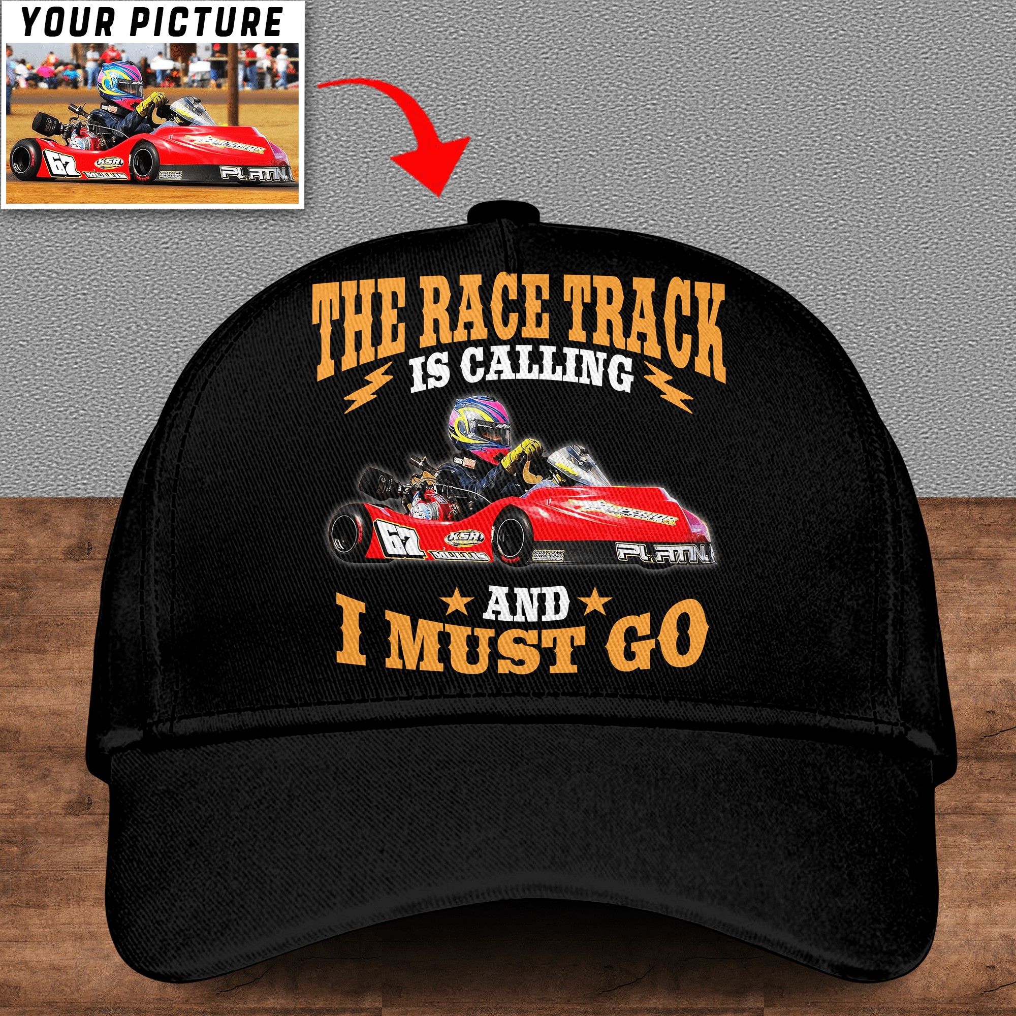 Personalized Photo Dirt Track Racing Baseball Cap (BK59-cap) – Kool-Kool