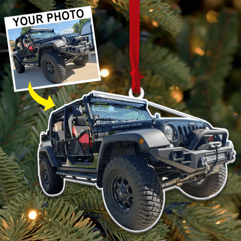 Personalized Photo Jeep Christmas Ornament – Kool-Kool