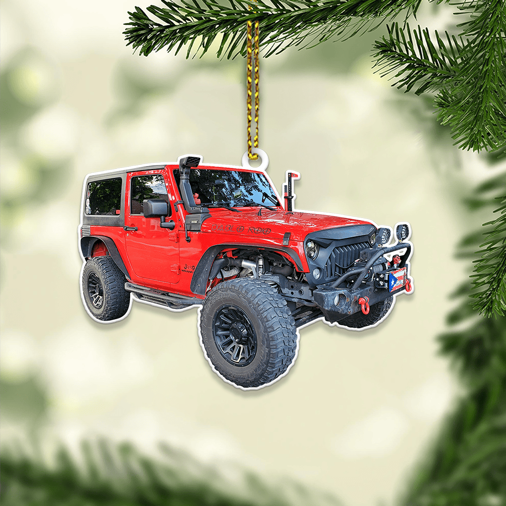 Personalized Photo Jeep Christmas Ornament – Kool-Kool