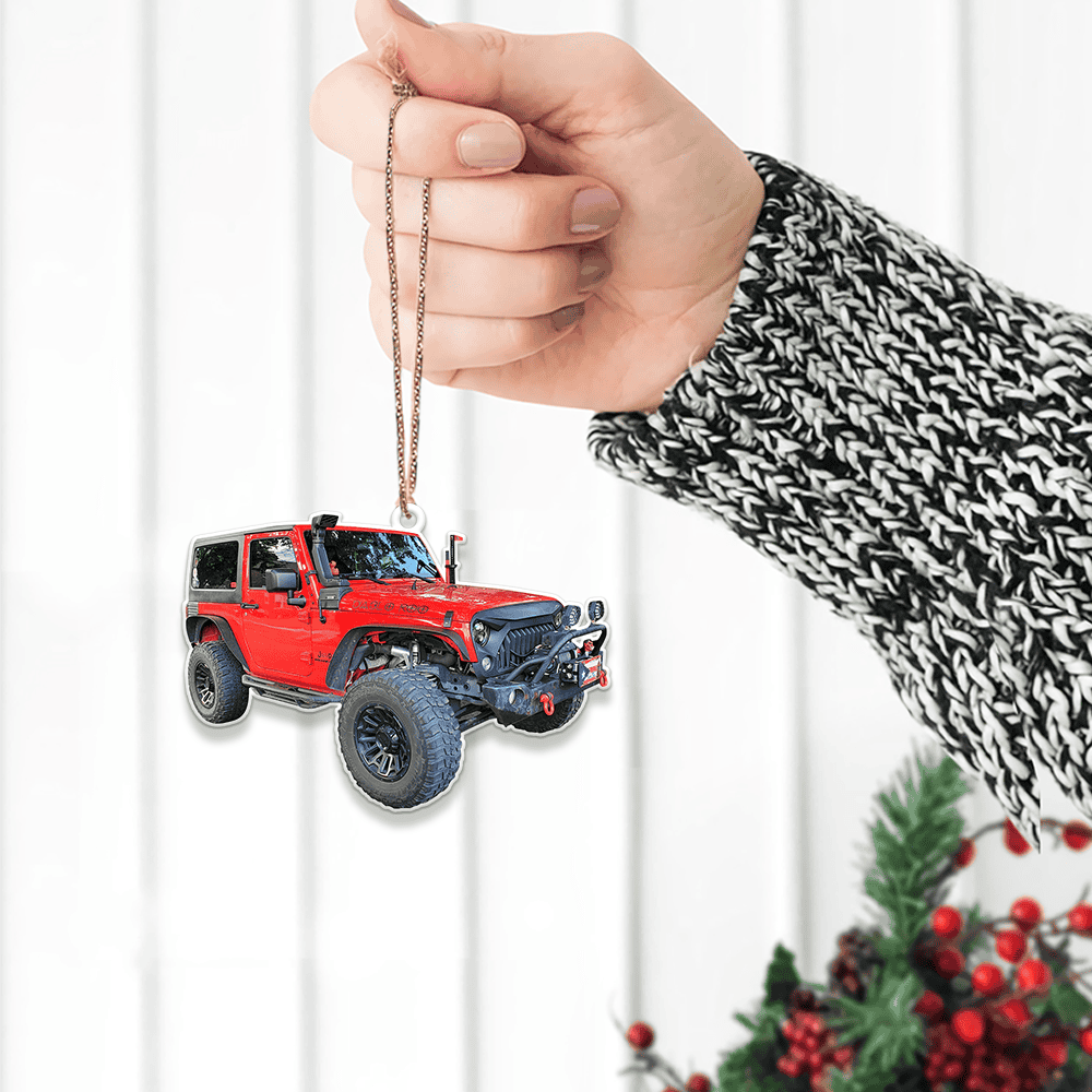 Personalized Photo Jeep Christmas Ornament – Kool-Kool