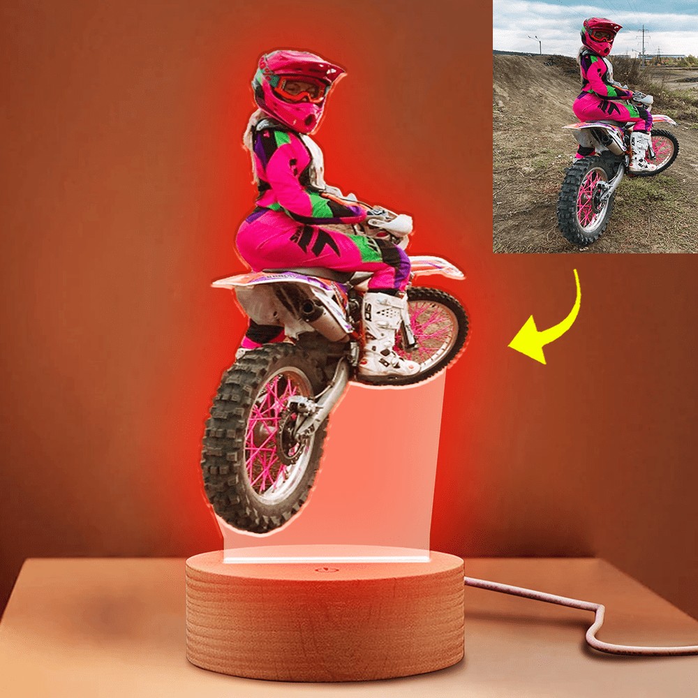Personalized Photo Printed Motorcycle Night Light (Mc-nig2) – Kool-Kool