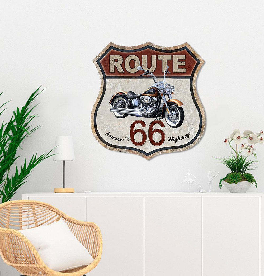 Personalized Photo Metal Sign (Route66) – Kool-Kool