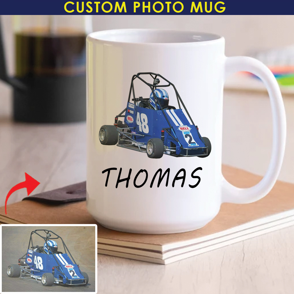 Personalized Photo White Barrel Racing Mug (PHONA) – Kool-Kool