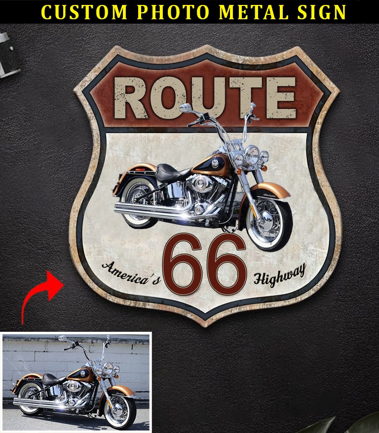 Personalized Photo Metal Sign (Route66) – Kool-Kool