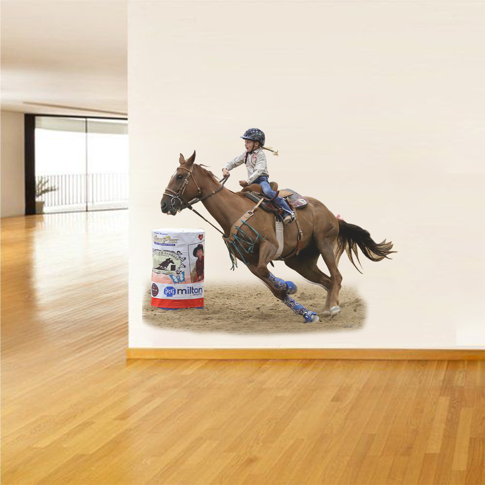 Personalized Photo Barrel Racing Wall Sticker – Kool-Kool