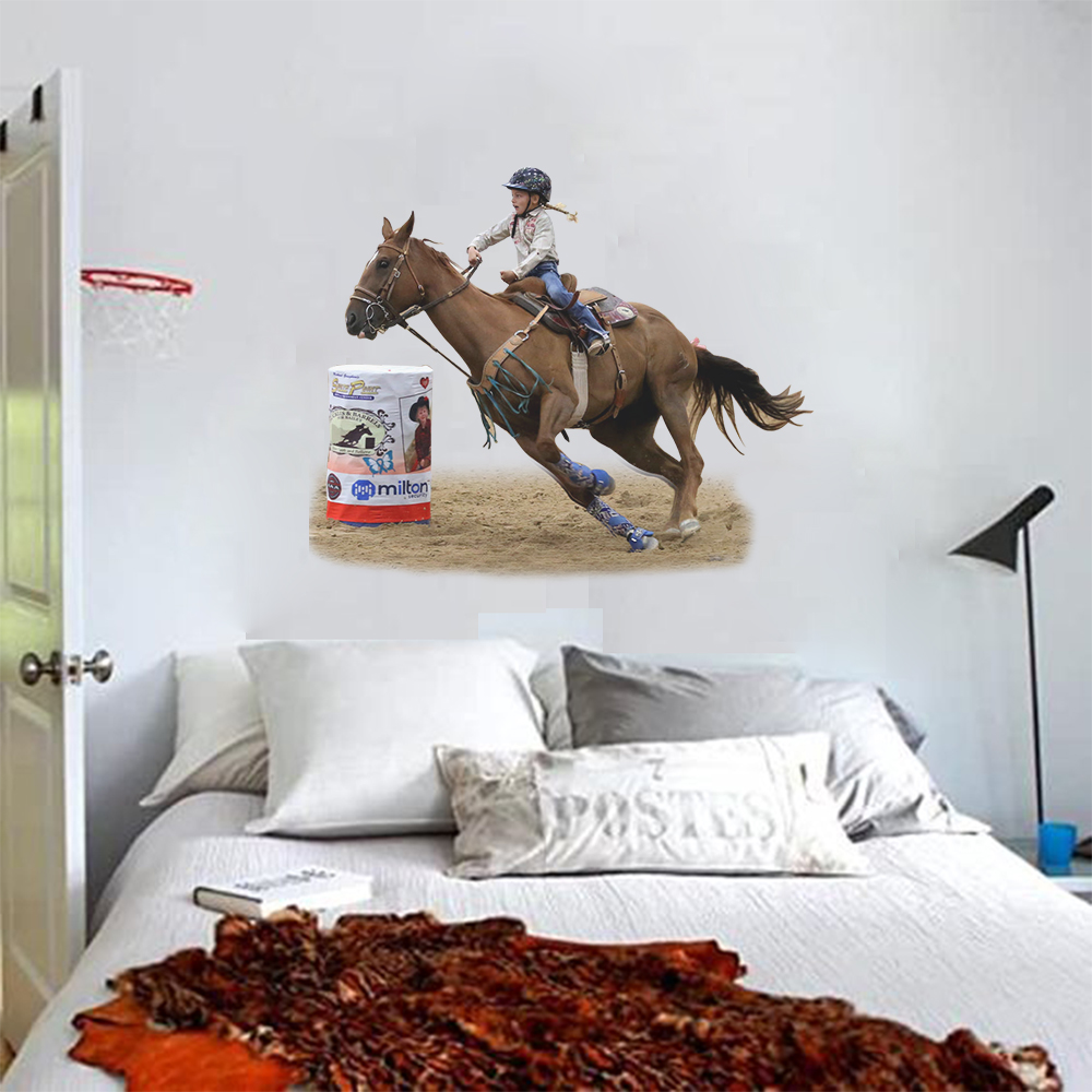 Personalized Photo Barrel Racing Wall Sticker – Kool-Kool