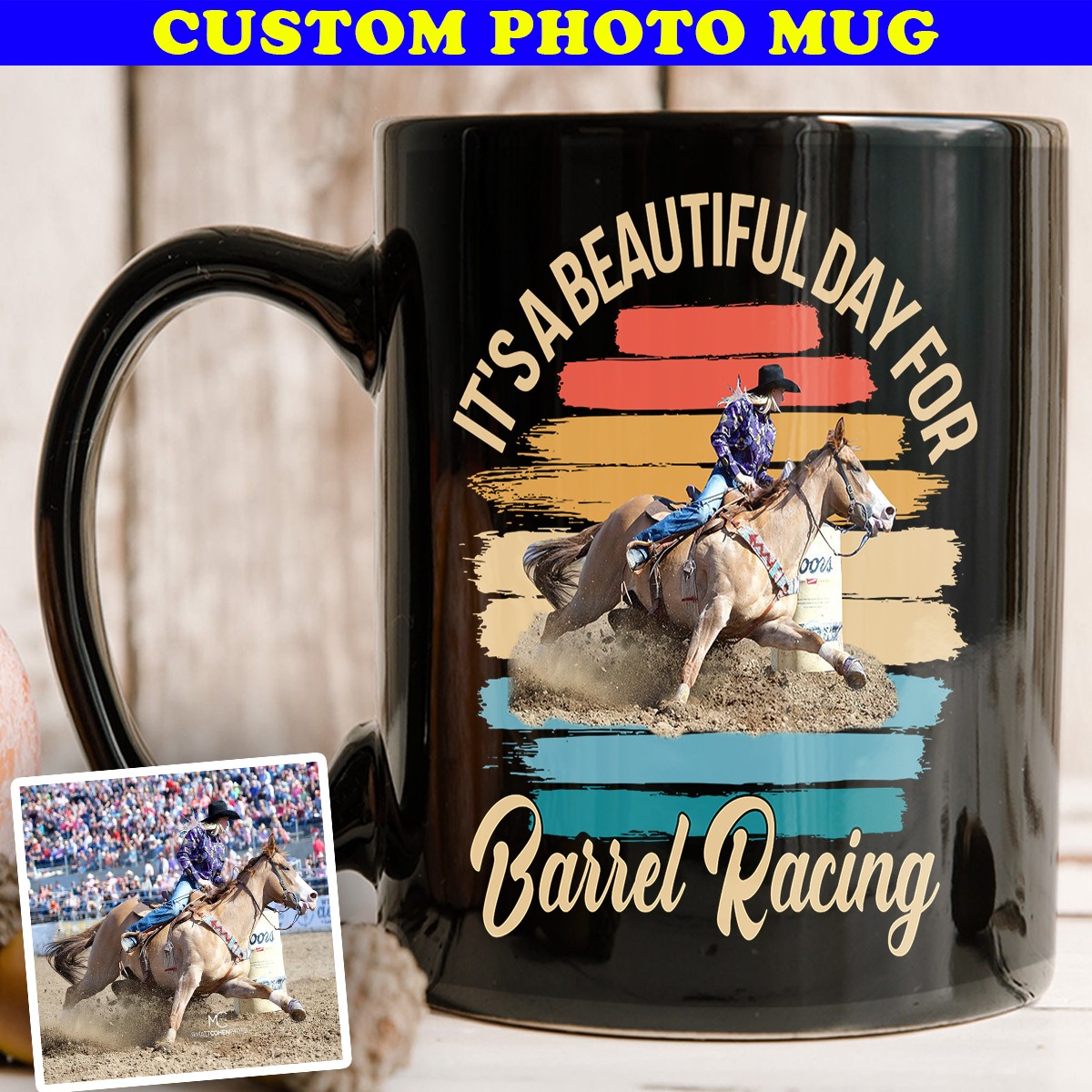 Personalized Photo Barrel Racing Mug (Beauty) – Kool-Kool