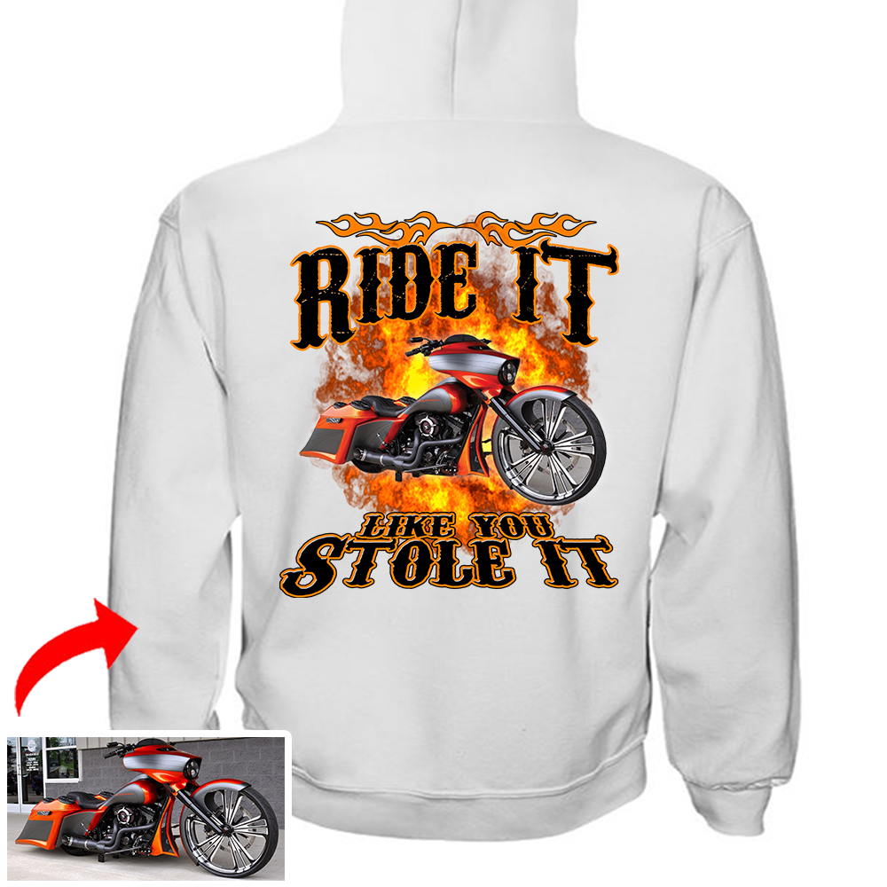 Biker Custom Photo Hoodie Print (BK115) – Kool-Kool