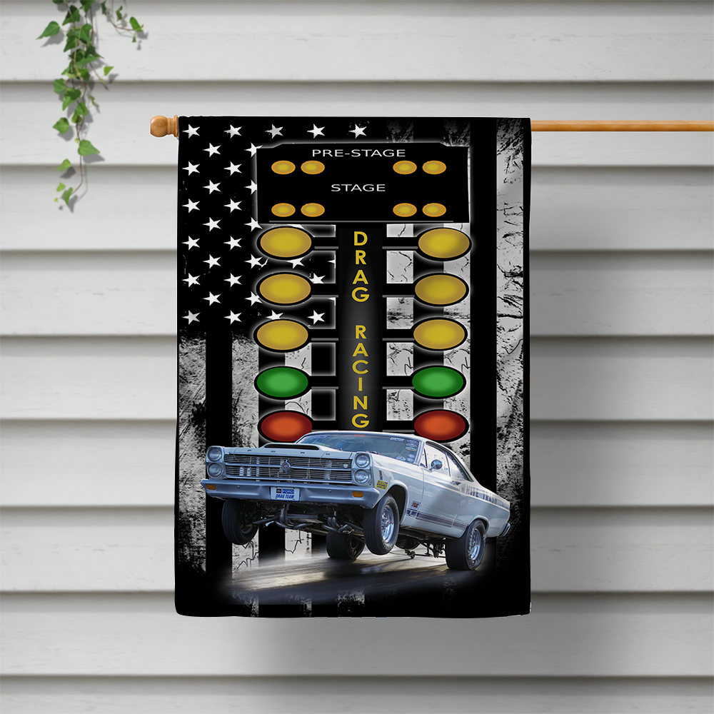 Personalized Photo Drag Racing Flag (DragtreeAmerican) – Kool-Kool