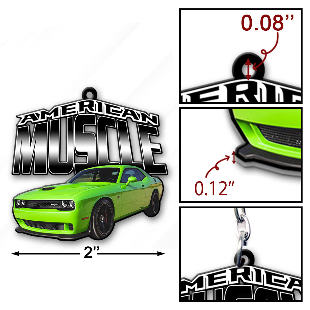 Muscle Car Personalized Photo Keychain (AmericanMuscle) – Kool-Kool