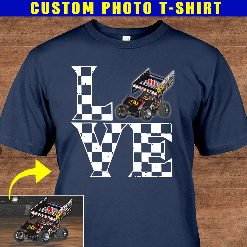 Dirt Track Racing Custom Photo T-shirt (LoveRacing) – Kool-Kool