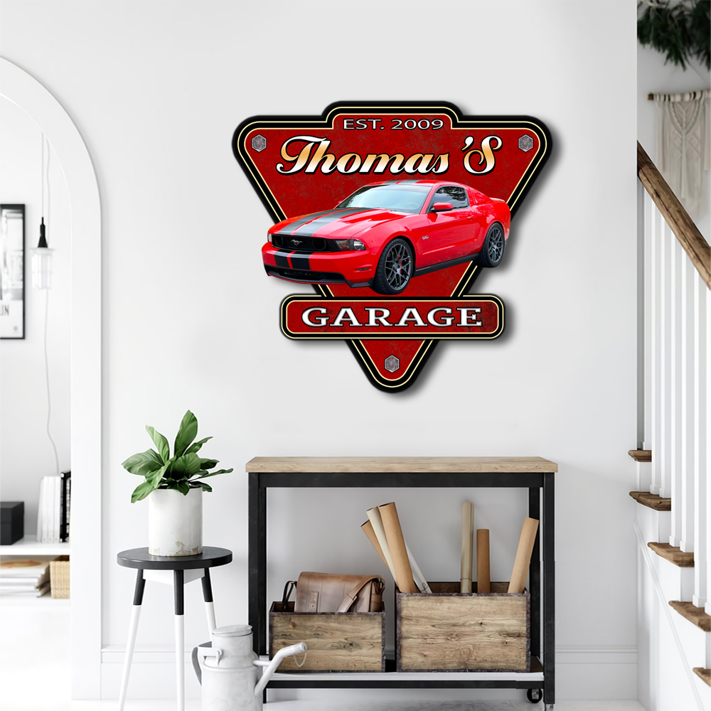 Personalized Photo, Name & Year Cut Metal Sign (Trian) – Kool-Kool