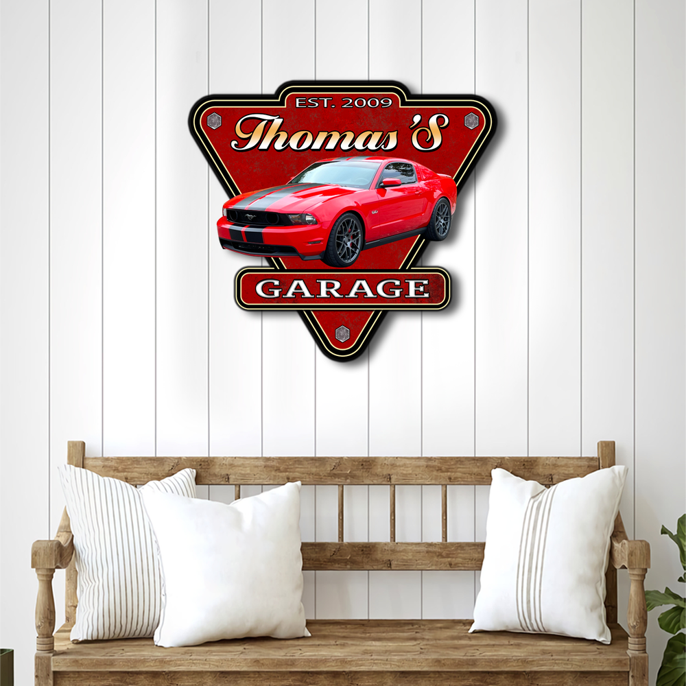 Personalized Photo, Name & Year Cut Metal Sign (Trian) – Kool-Kool