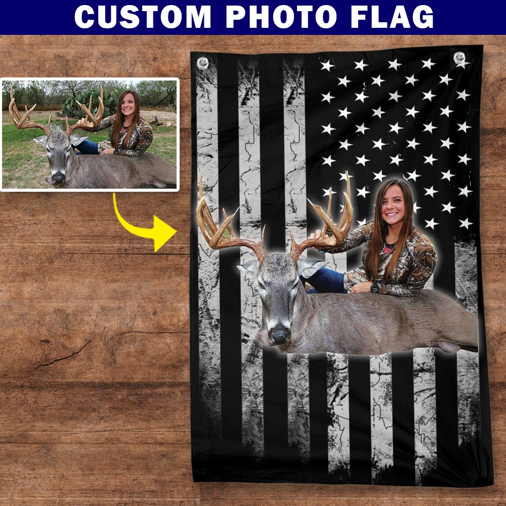 Custom Photo Hunting American House Flag (Vertical) – Kool-Kool