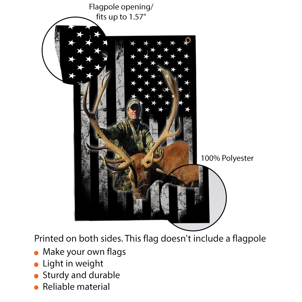 Custom Photo Hunting American House Flag (Vertical) – Kool-Kool