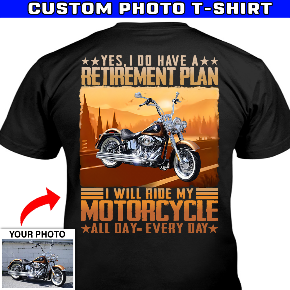 Biker Custom Photo T-shirt Print (BK304) – Kool-Kool