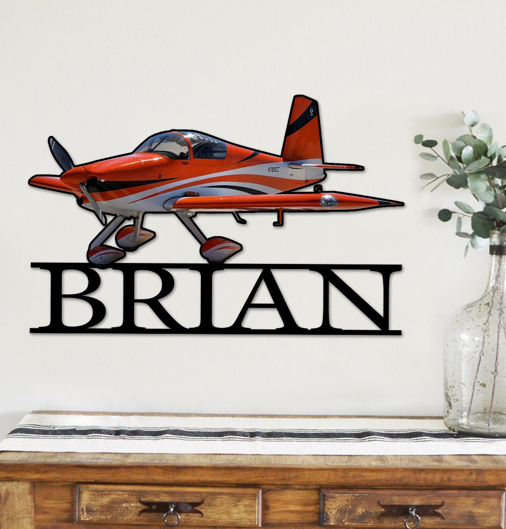 Personalized Photo and Name Aircraft Cut Metal Sign (Phona) – Kool-Kool