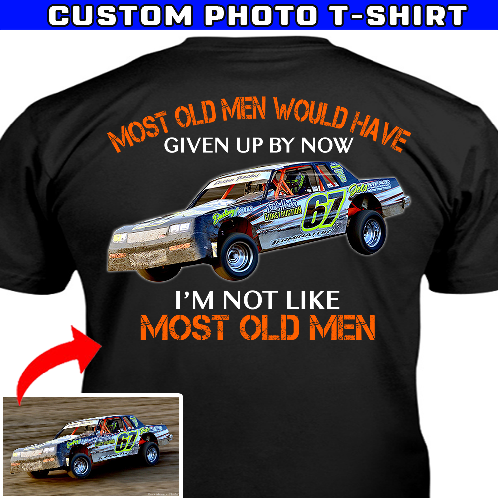Dirt Track Racing Personalized Photo T-shirt Print (Race7-v2) – Kool-Kool