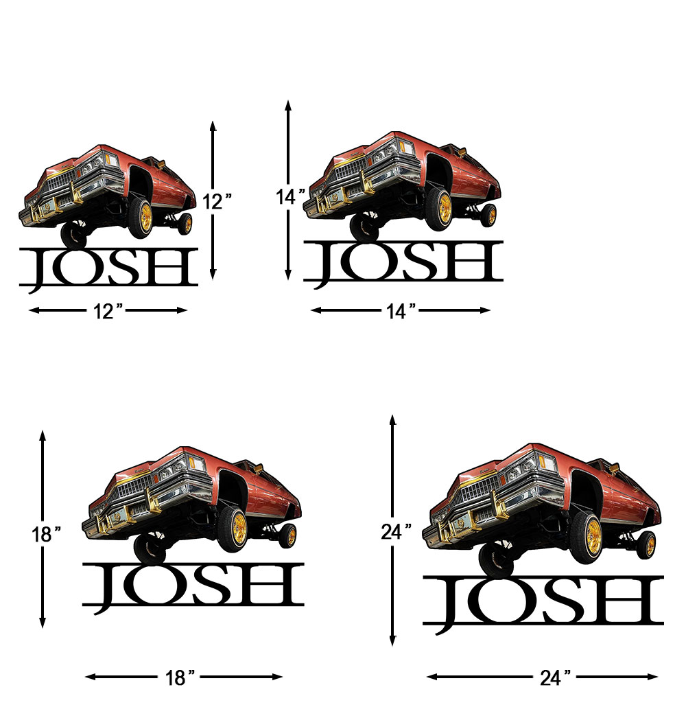 Personalized Photo and Name Lowrider Cut Metal Sign (Phona) – Kool-Kool