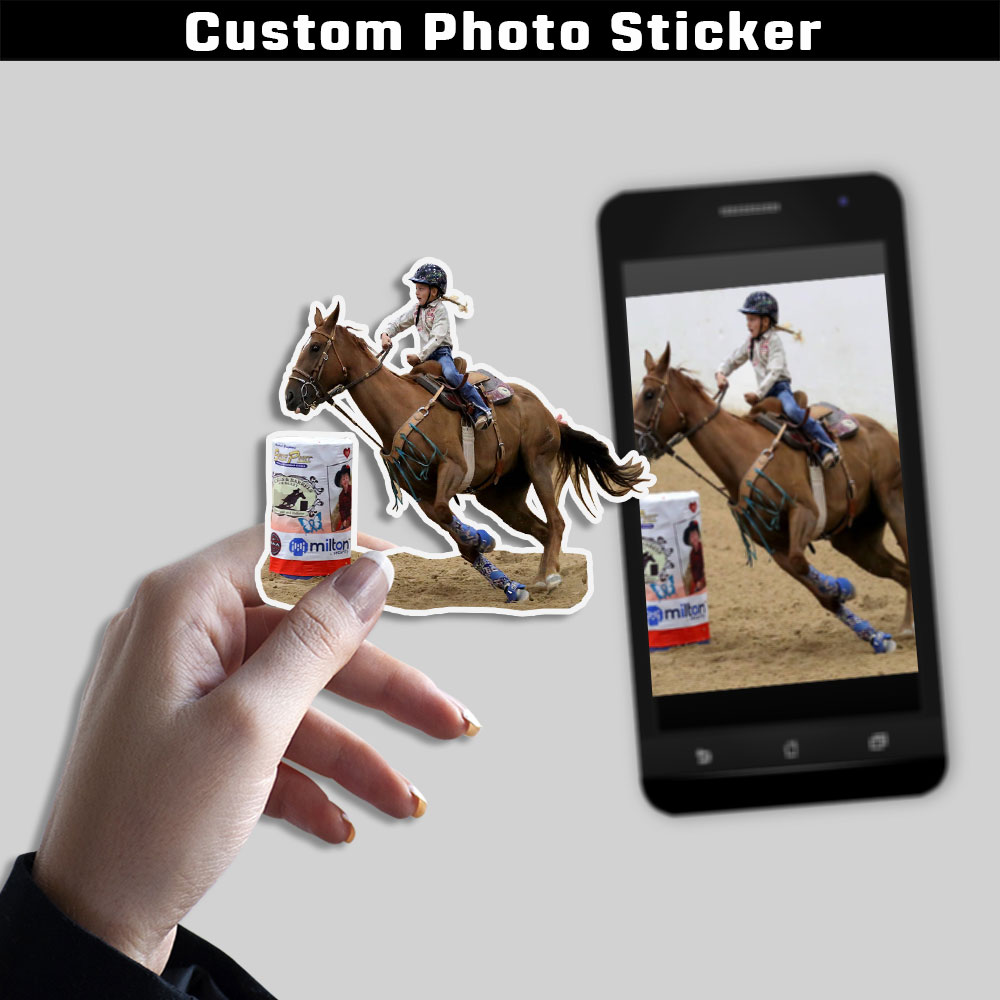 Barrel Racing Personalized Photo Stickers – Kool-Kool